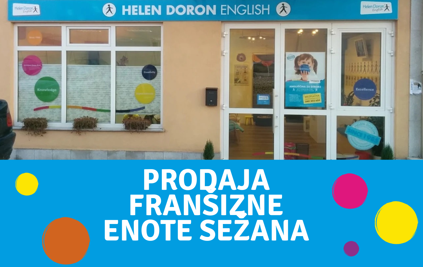 Na voljo je prevzem centra Helen Doron Sežana - Helen Doron English